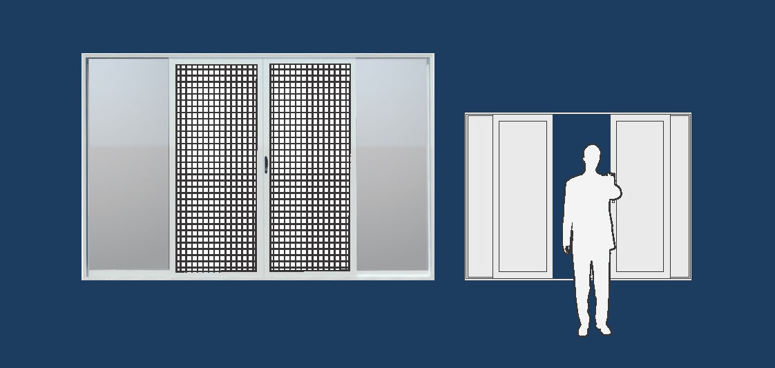 Security Sliding Door - Duralco